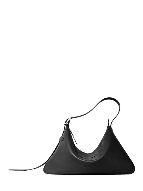 BONASTRE Rider Leather Shoulder Bag - Black