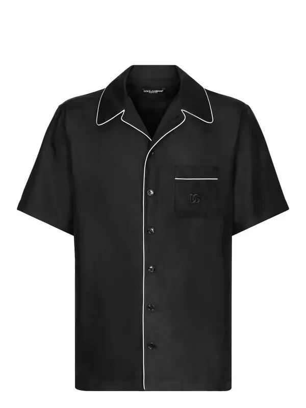 Dolce & Gabbana Dg Embroidery Shirt - Black