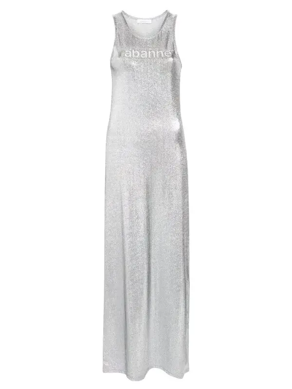 Rabanne Metallic-finish Sleeveless Dress - Silver