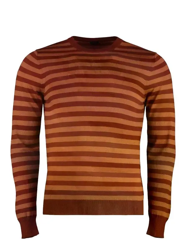 Malo Cashmere Crew Neck Sweater - Brown