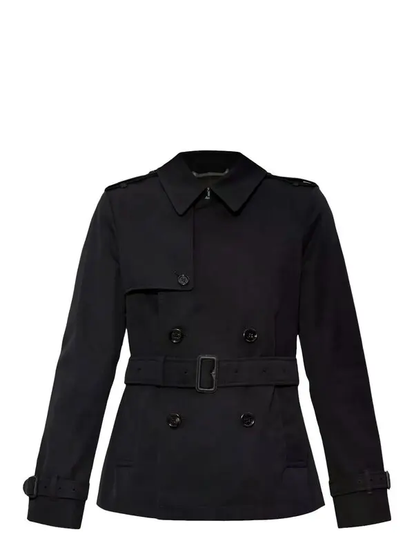 Burberry Double-breasted Trench Jacket - Black
