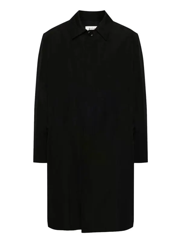 RÓHE Single-breasted Virgin Wool-blend Coat - Black