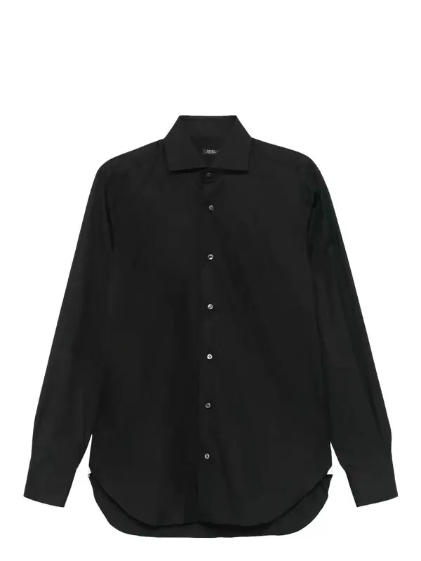 BARBA NAPOLI Poplin Shirt - Black