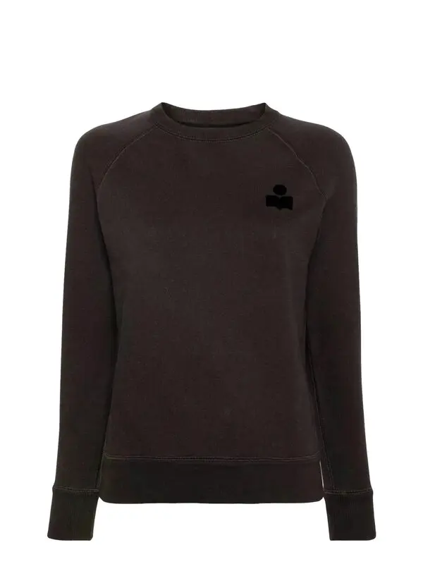 MARANT ETOILE Milla Logo-flocked Sweatshirt - Black