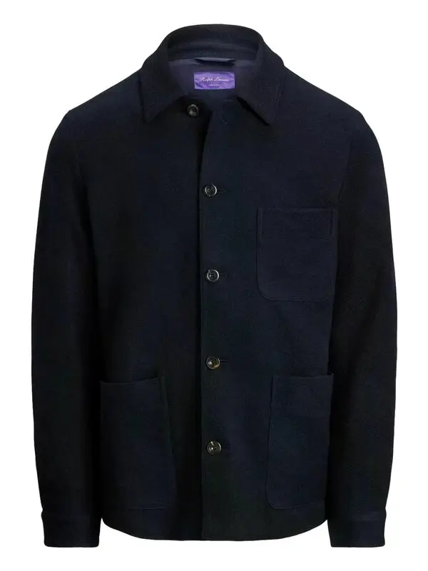 Ralph Lauren Purple Label Button-down Jacket - Blue