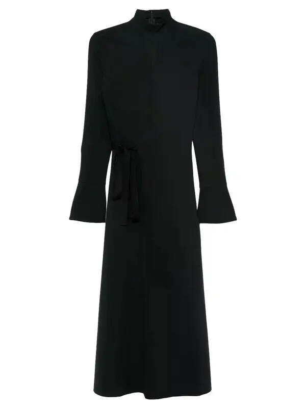 AGANOVICH Strap-detail Maxi Dress - Black