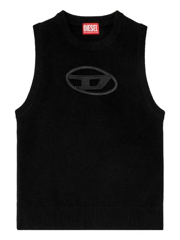 DIESEL® M-argarin Knitted Top - Black