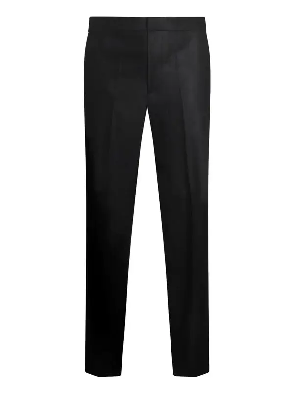 JIL SANDER Wool Straight-leg Trousers - Black