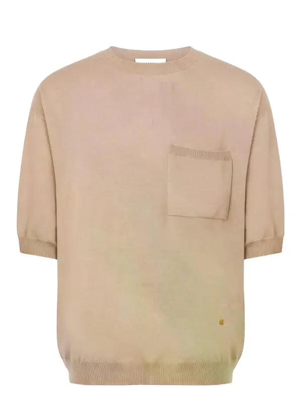 Moschino Fine-knit T-shirt - Neutrals