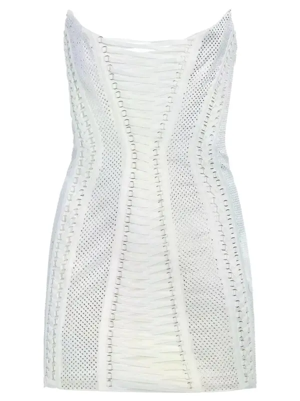 Retrofete Mireille Embellished Dress - White