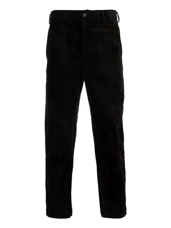 Comme Des Garçons Cropped Corduroy Trousers - Black