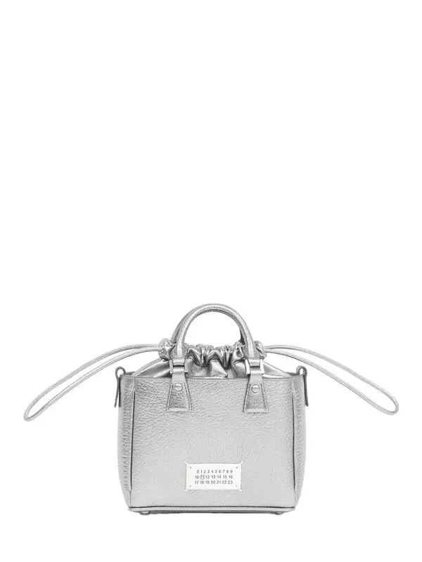 MAISON MARGIELA 5ac Metallic-effect Tote Bag - Silver