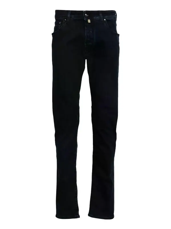 Jacob Cohen Nick Slim-cut Jeans With Majolica Print Scarf - Blue