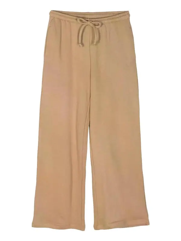 BASERANGE Wide-leg Cotton Track Pants - Neutrals