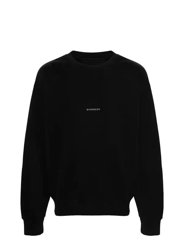 Givenchy Sketch-print Cotton Sweatshirt - Black