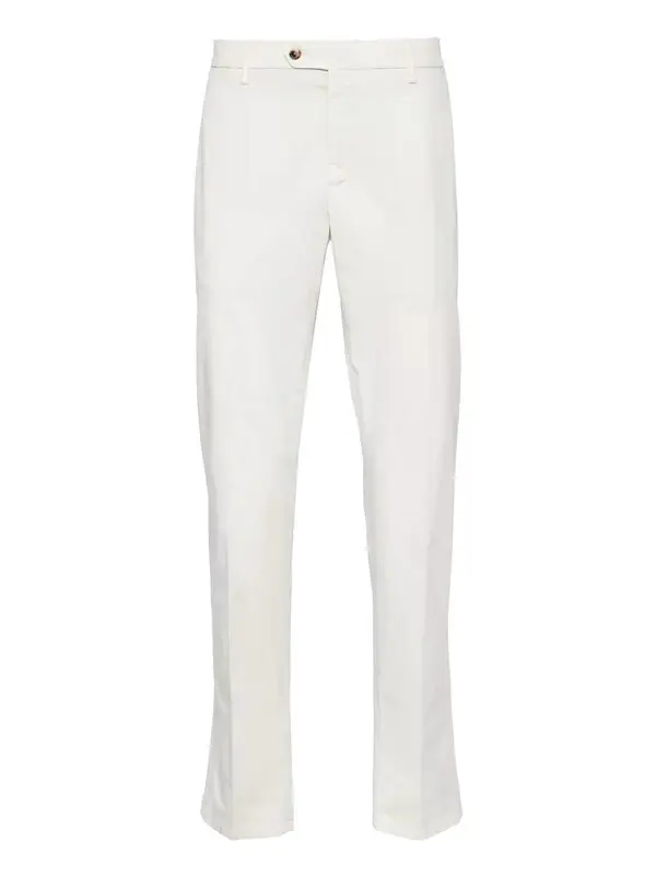 LARDINI Mid-rise Tapered Chinos - Neutrals