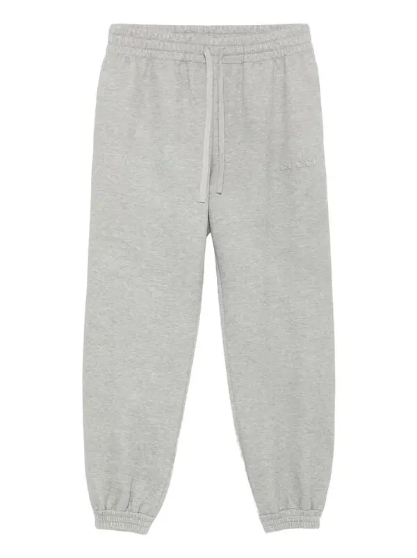 Gucci Logo-embossed Track Pants - Grey