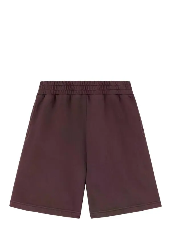 Palm Angels Logo-print Cotton Track Shorts - Red