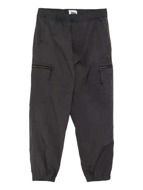 Izzue Logo-print Trousers - Grey
