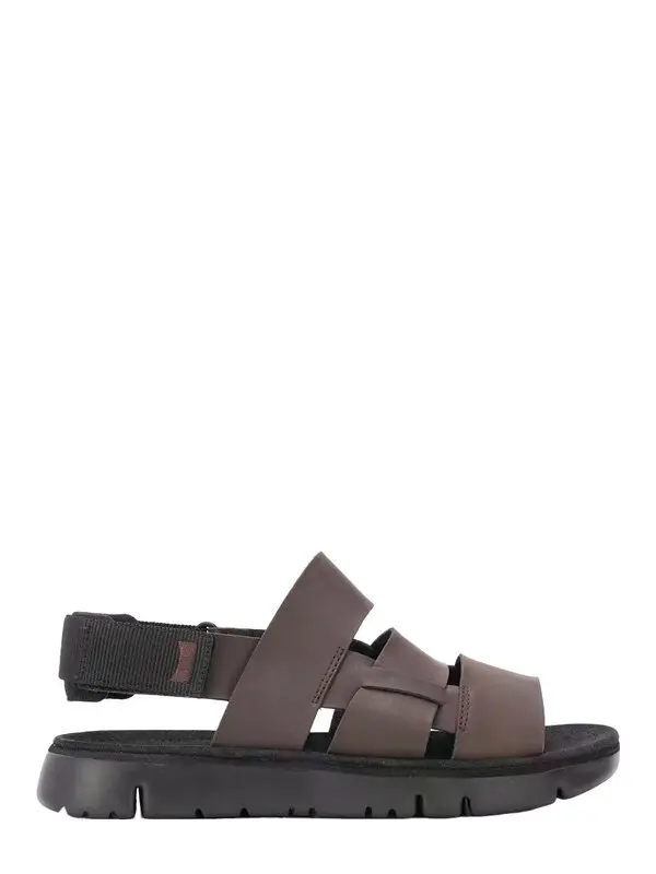 Camper Oruga Leather Sandals - Brown