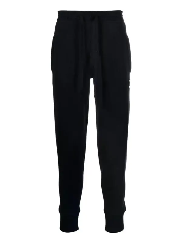 Dolce & Gabbana Logo-plaque Knitted Track Pants - Blue