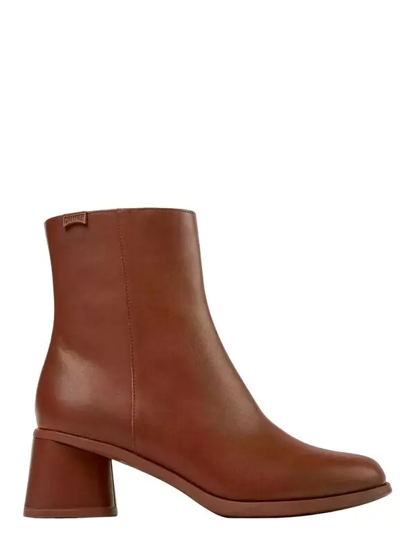 Camper Kiara 60mm Leather Boots - Red