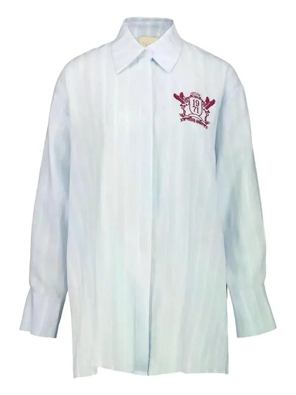 PAULA Linen Shirt - Blue