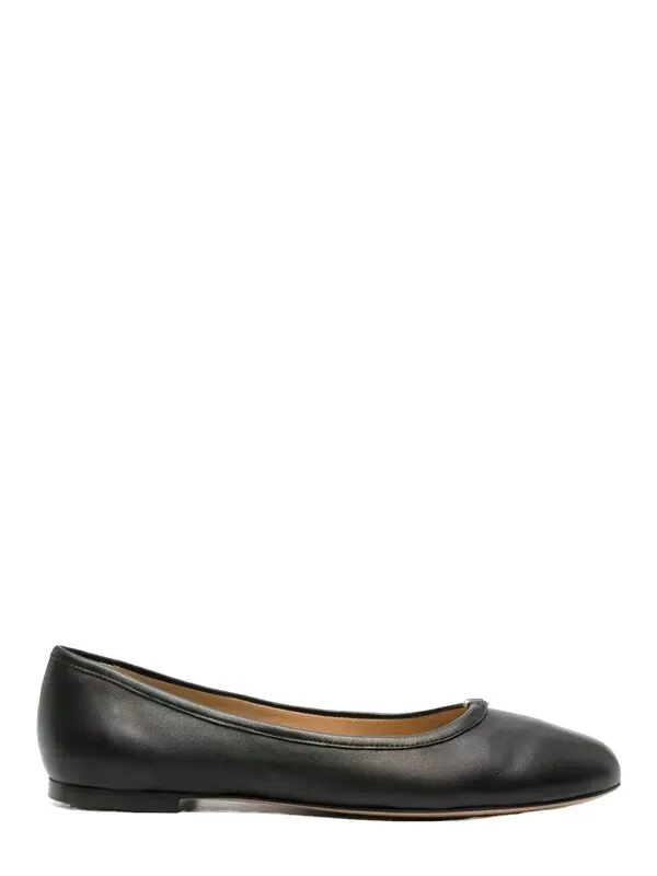 Chloé Marcie Leather Ballerina Shoes - Black