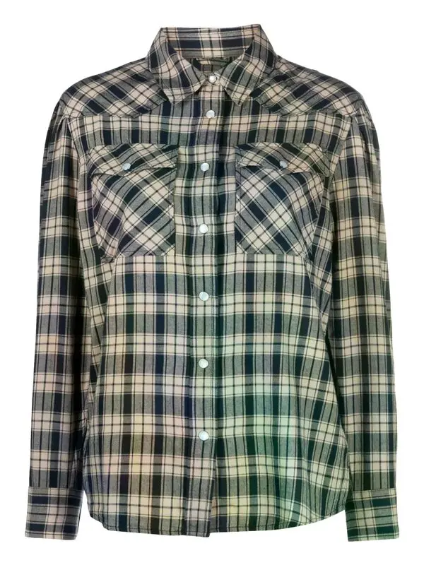 Woolrich Plaid-check Long-sleeve Flannel Shirt - Neutrals