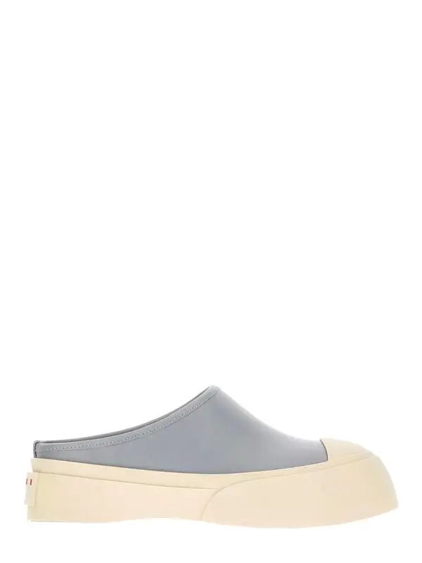 Marni Leather Flat Mules - Blue