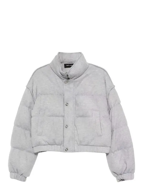 TOUT A COUP Cropped Down Jacket - Blue