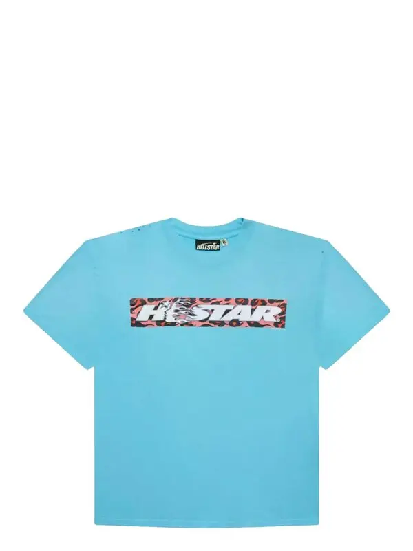 HELLSTAR Box Logo T-shirt - Blue