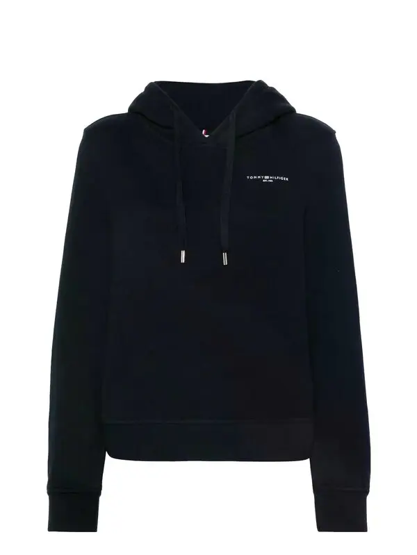 Tommy Hilfiger Logo-print Hoodie - Blue