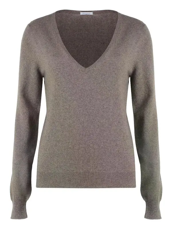 Malo Cashmere-wool Jumper - Brown