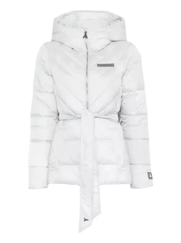 Patrizia Pepe Quilted Coat With Belt - Grey