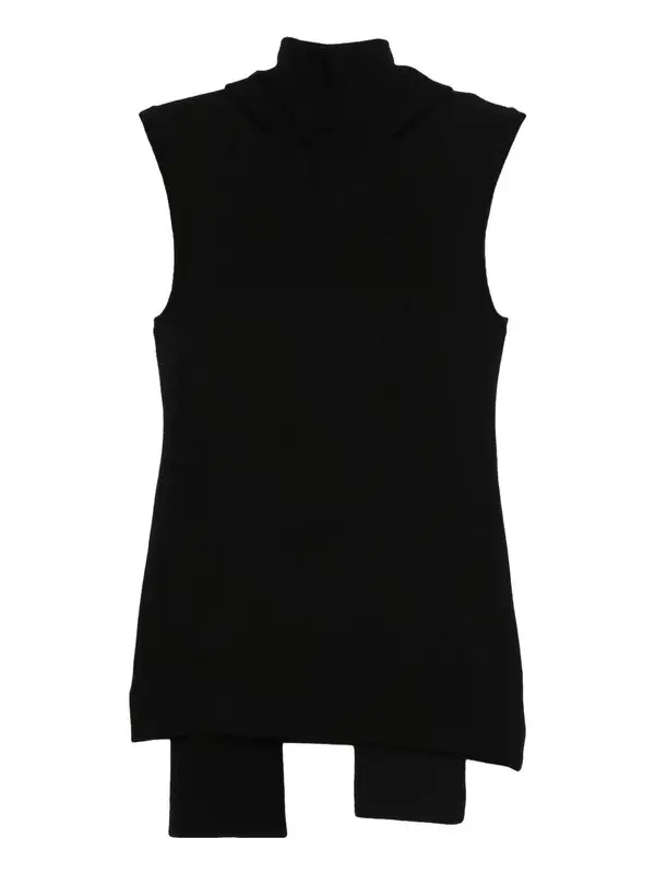 TOTEME Scarf-detailing Sleeveless Top - Black