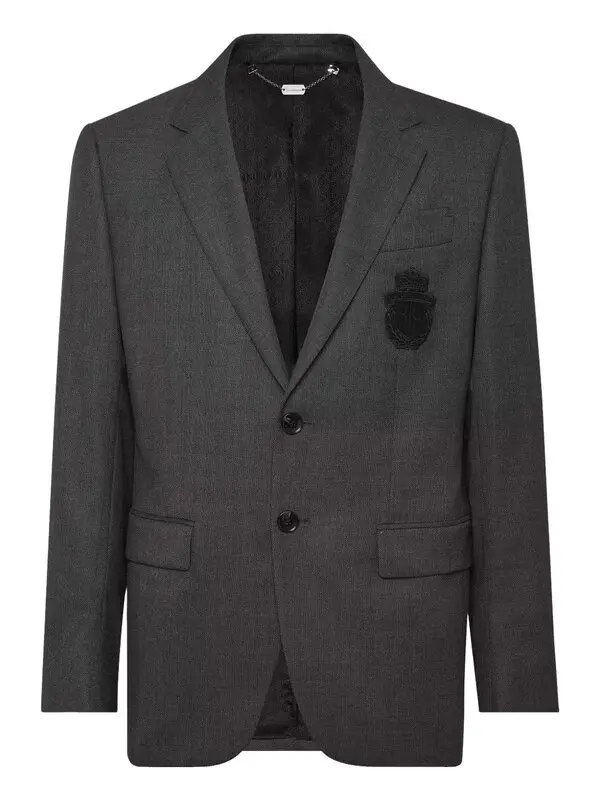 BILLIONAIRE Single-breasted Blazer - Black