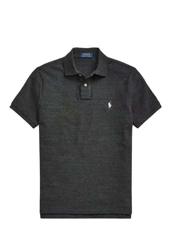 Polo Ralph Lauren Embroidered Logo Polo Shirt - Grey