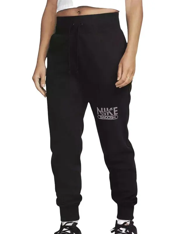 Nike Swoosh Track Trousers - Black
