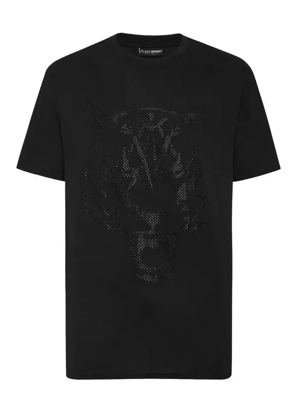 PLEIN SPORT Tiger-motif T-shirt - Black