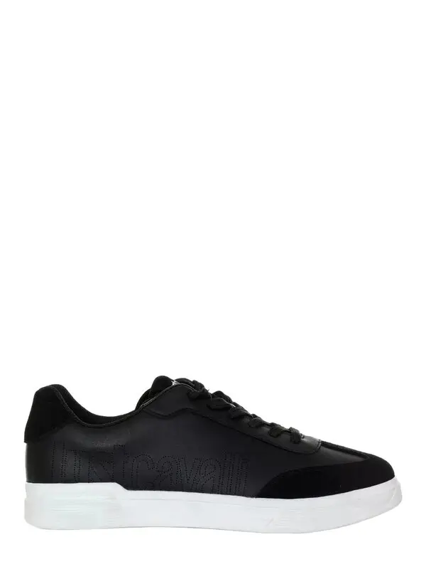 Just Cavalli Logo-perforated Sneakers - Black