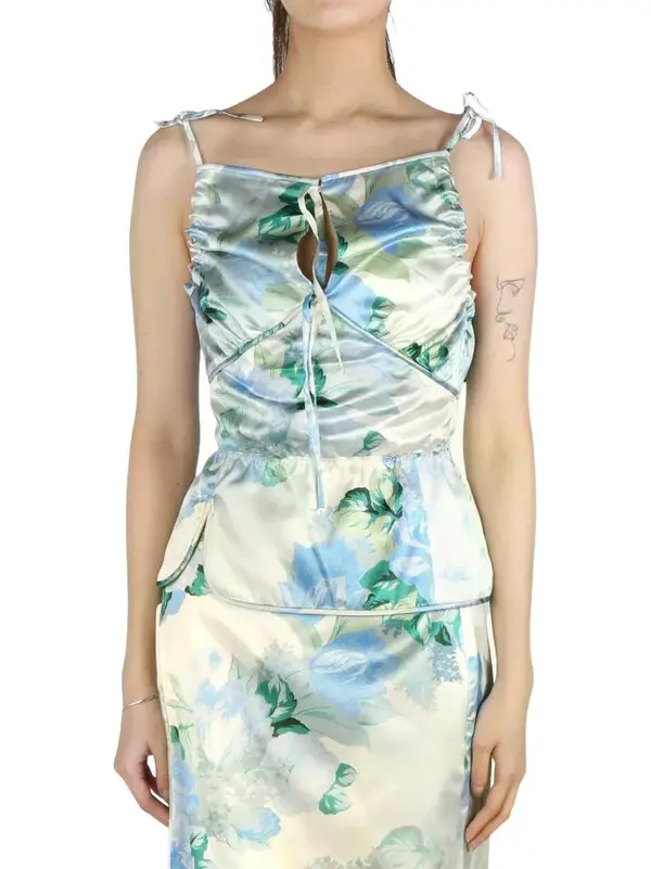 MERYLL ROGGE Floral-print Top - Blue