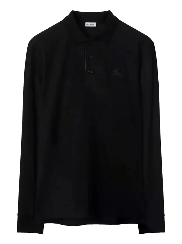 Burberry Cotton Polo Shirt - Black