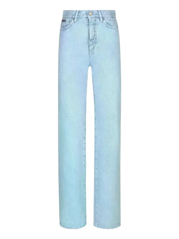 Dolce & Gabbana High-waisted Slim-leg Jeans - Blue