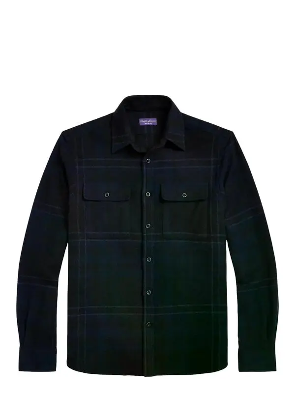 Ralph Lauren Purple Label Plaid Shirt - Blue