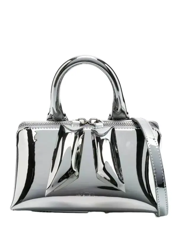 Attico Friday Mini Tote Bag - Silver
