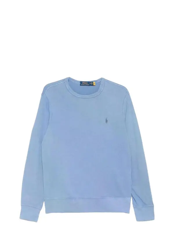 Polo Ralph Lauren Embroidered Cotton Sweatshirt - Blue