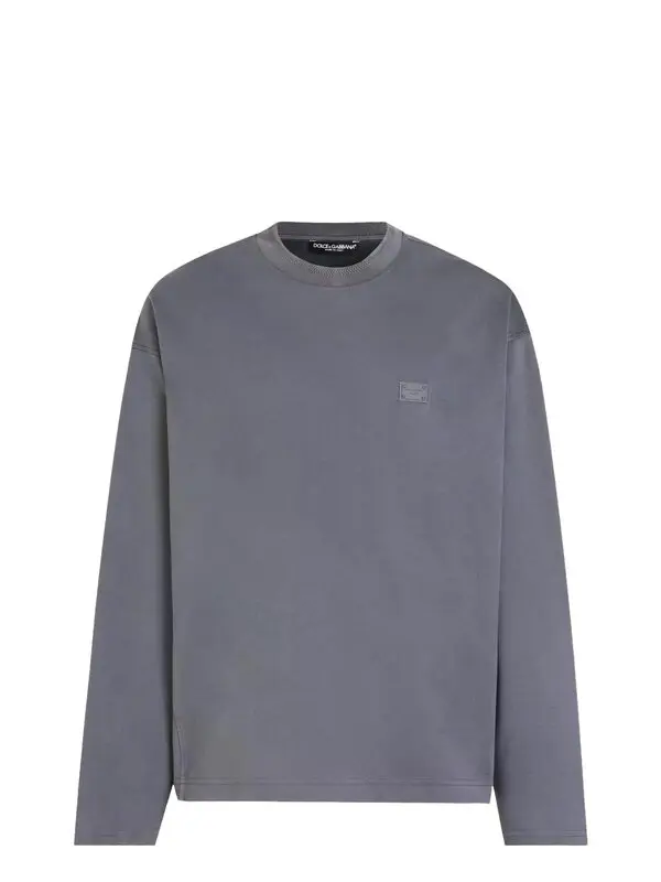 Dolce & Gabbana Cotton Jersey Sweatshirt - Grey