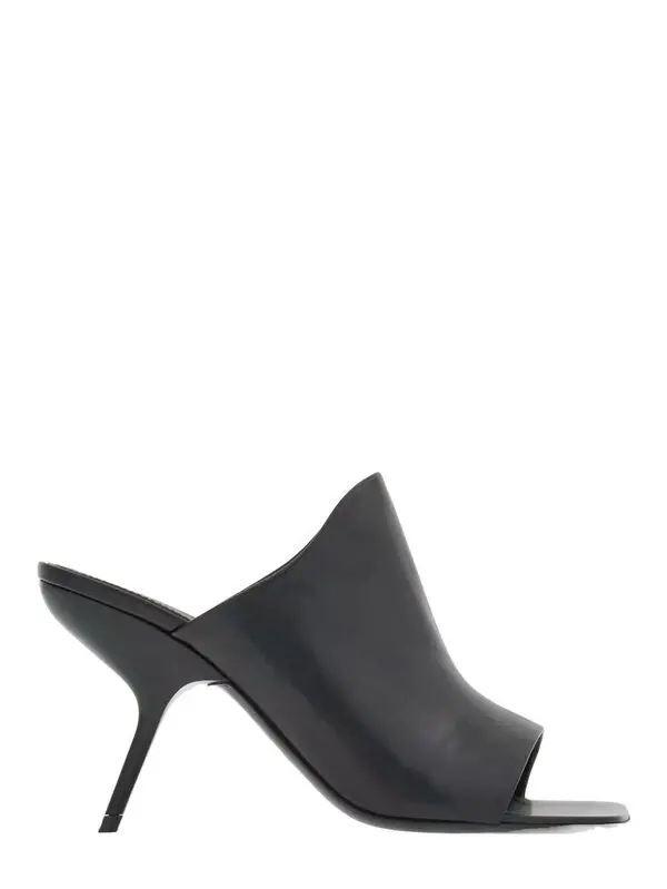 FERRAGAMO Open-toe Leather Sandals - Black