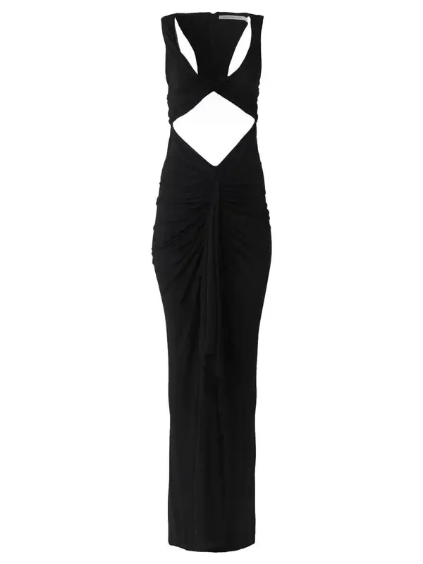 Christopher Esber Vivenda Draped Cut-out Maxi Dress - Black
